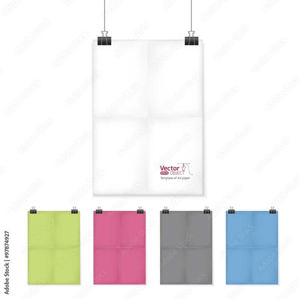 paper a4 template set Stock Vector | Adobe Stock