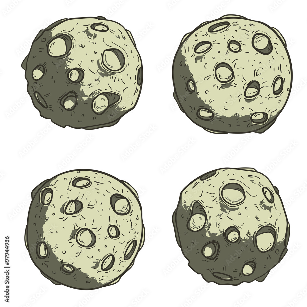 Moon Craters Clipart