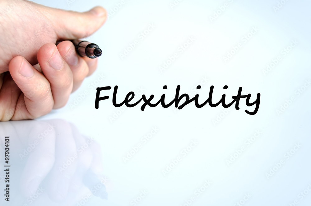Flexibility text concept foto de Stock | Adobe Stock