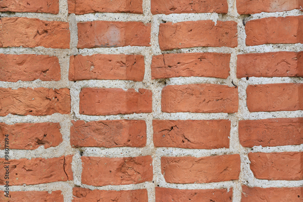 rote Ziegelsteinmauer Stock-Foto | Adobe Stock