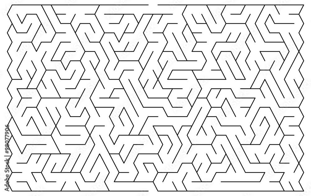 Maze illustration for background Stock Vector | Adobe Stock