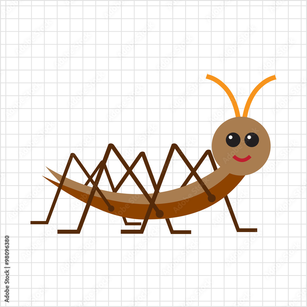 Cartoon locust icon Stock Vector | Adobe Stock
