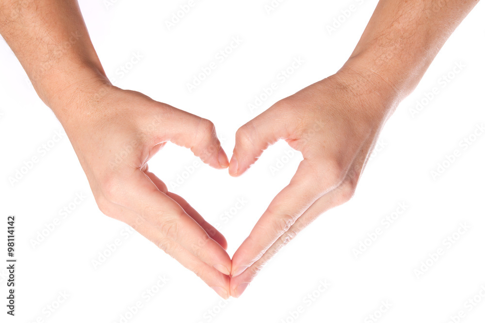 Herz Symbol , Handsymbol - Finger Stock Photo | Adobe Stock