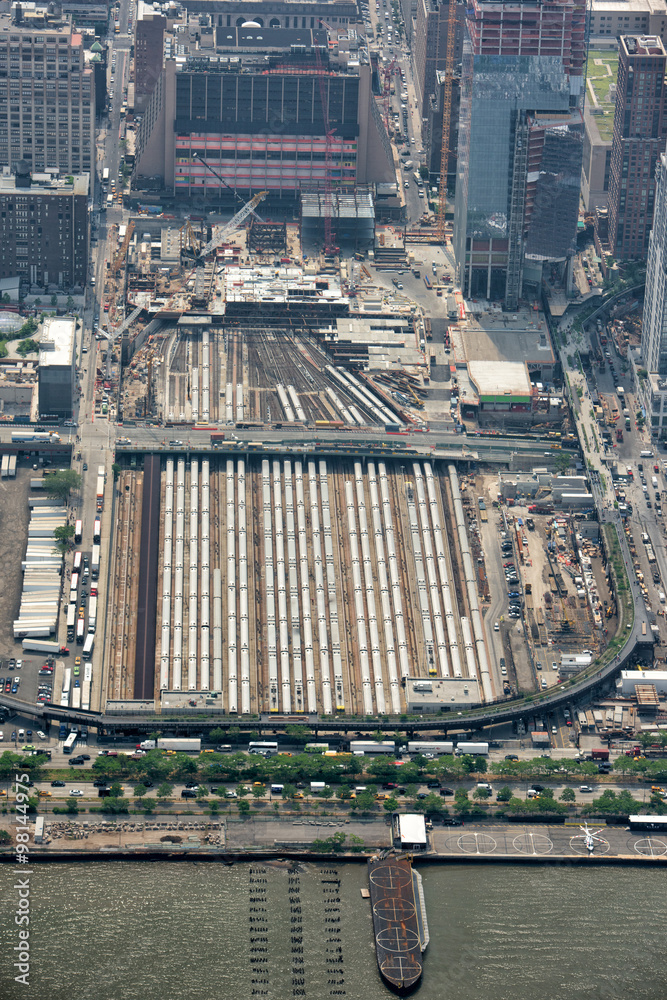 new york Penn Station aerial view Stock Photo | Adobe Stock