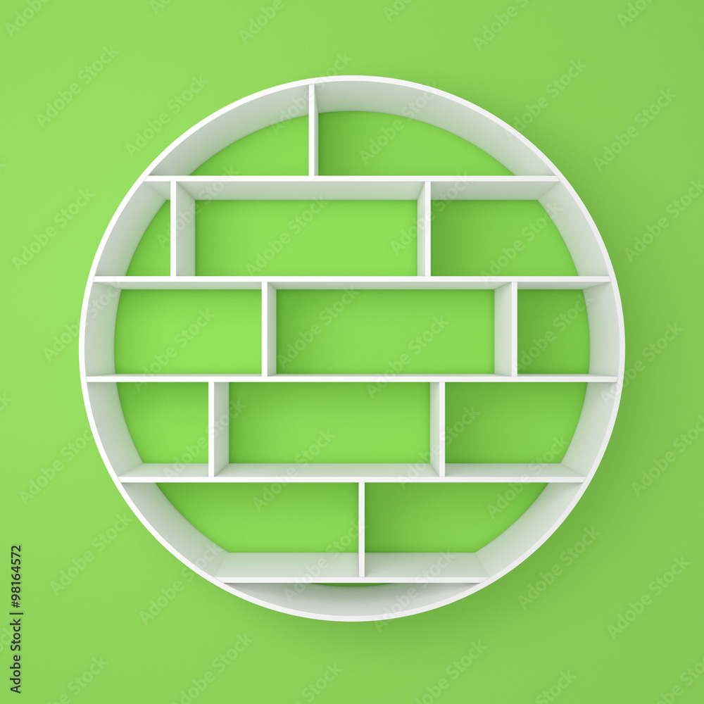 3d rendered modern shelf. Stock Illustration | Adobe Stock