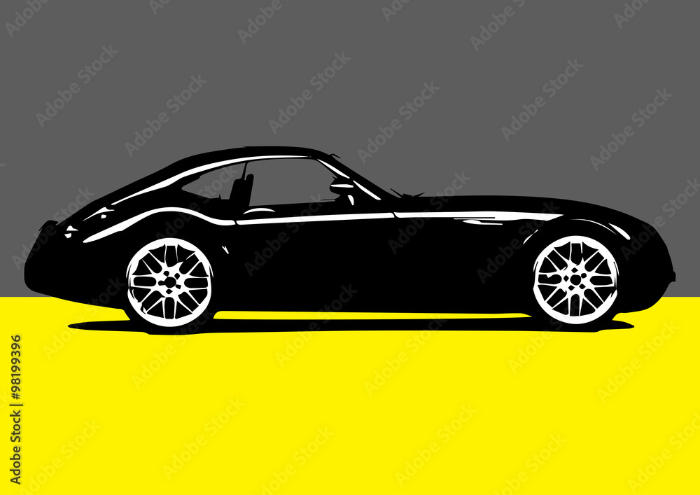 Pop-art sport car Stock Vector | Adobe Stock