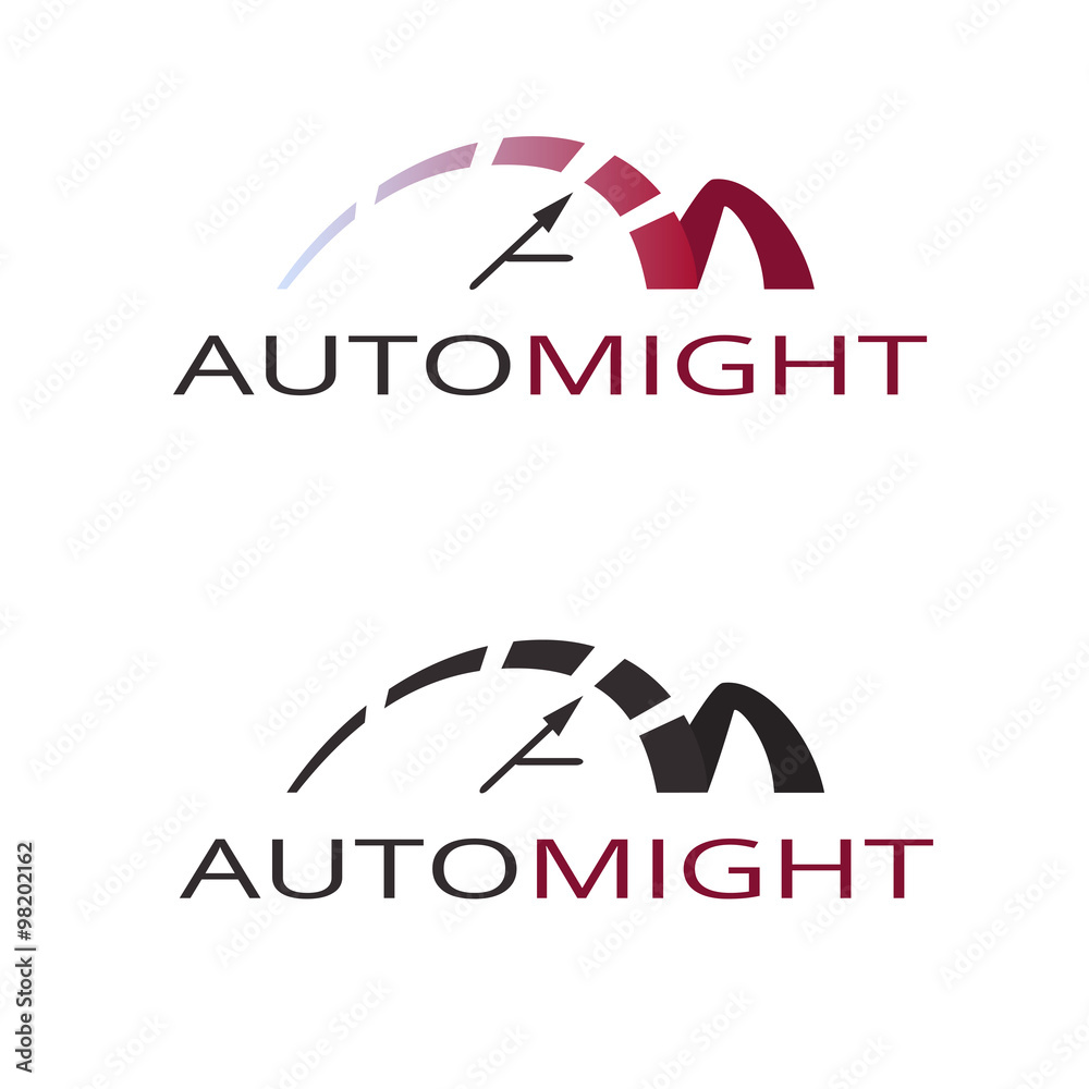 speedometer. abstract symbol of speed. template logo design. vector ...