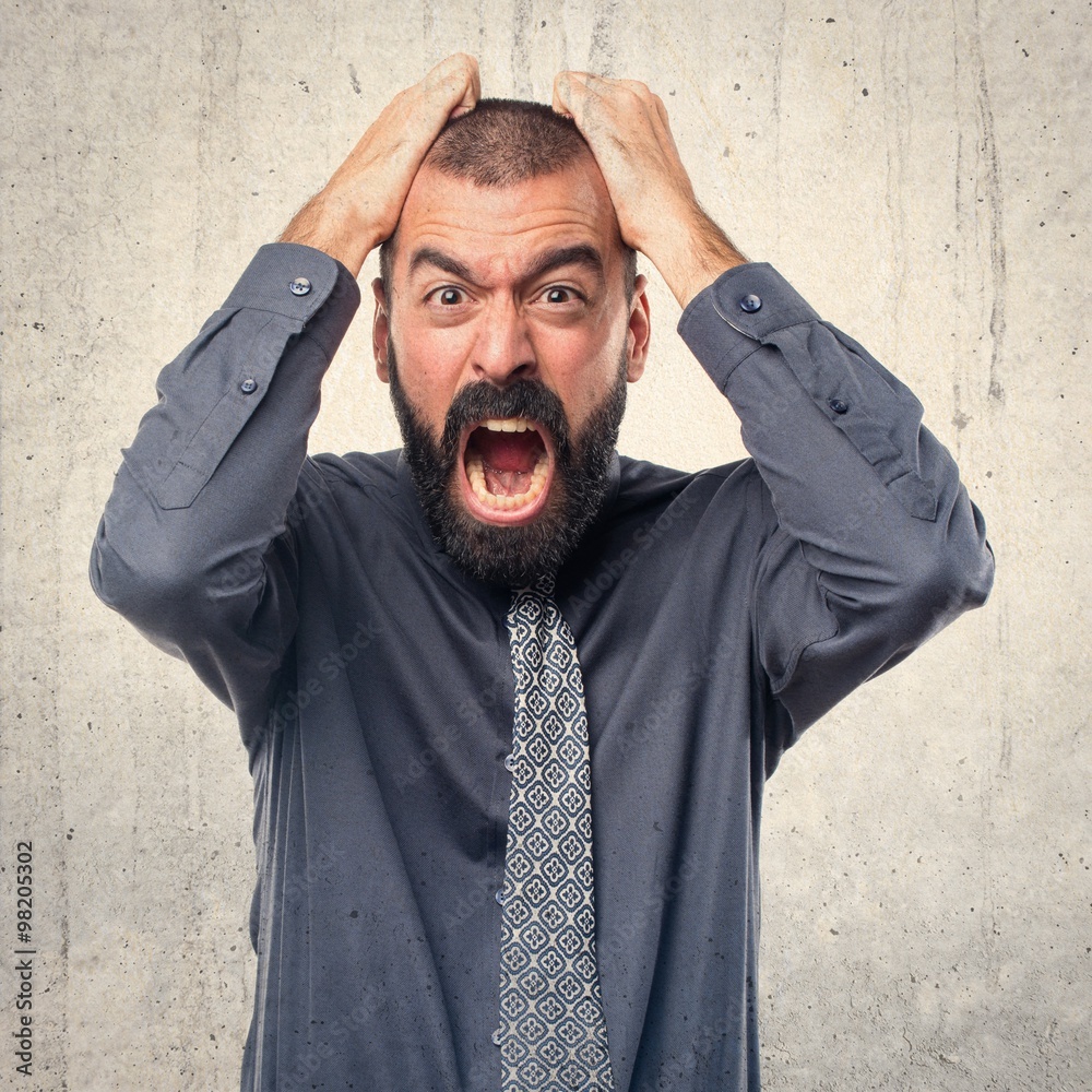 Foto Stock frustrated man | Adobe Stock