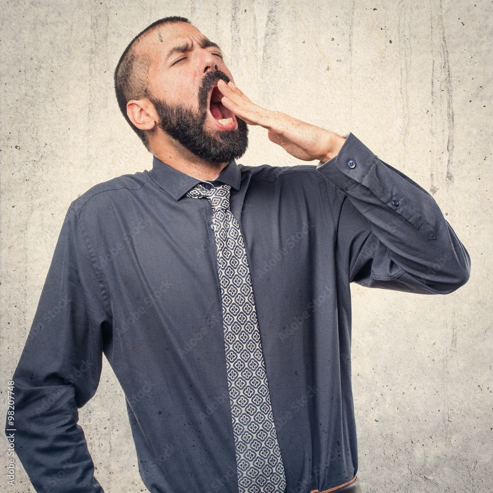 Man yawning Stock Photo | Adobe Stock