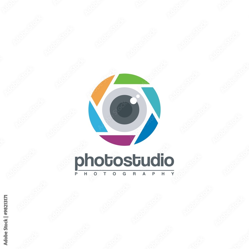Eye Lens Camera Photography Logo Vector Stock Vector | Adobe Stock