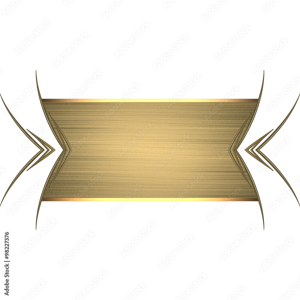 Gold frame. Element for design. Template for design. copy space for ad ...