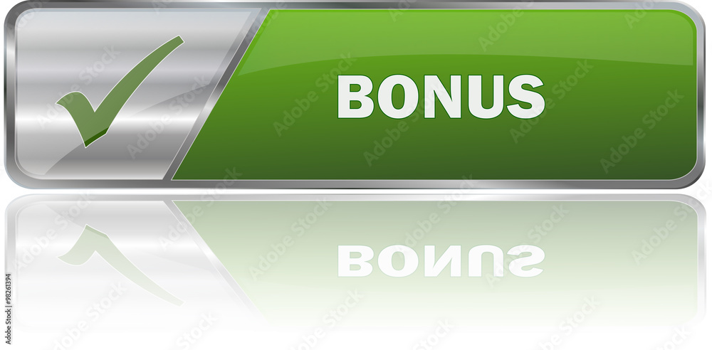 BONUS / realistic modern glossy 3D vector eps banner in green with ...