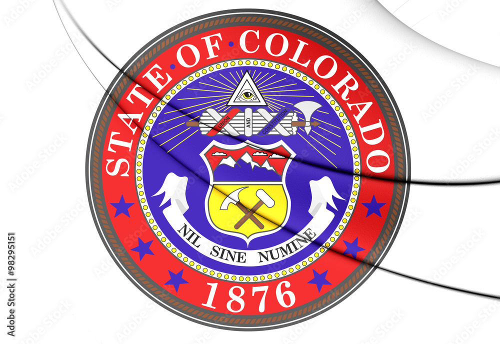 State Seal of Colorado, USA. Stock Illustration | Adobe Stock