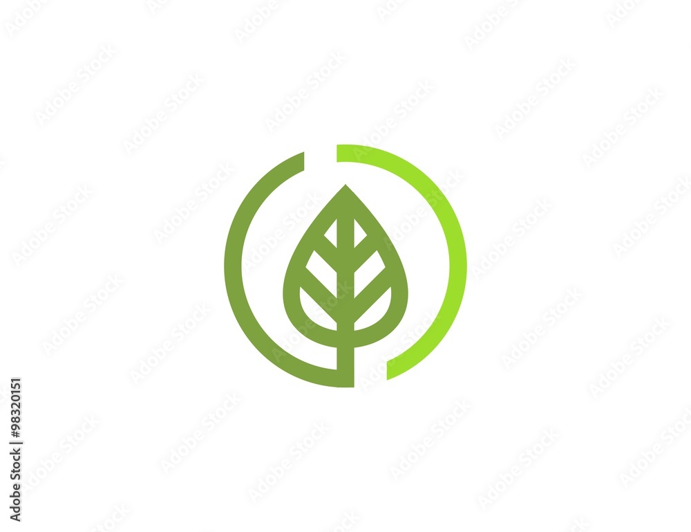 Leaf logo Stock Vector | Adobe Stock