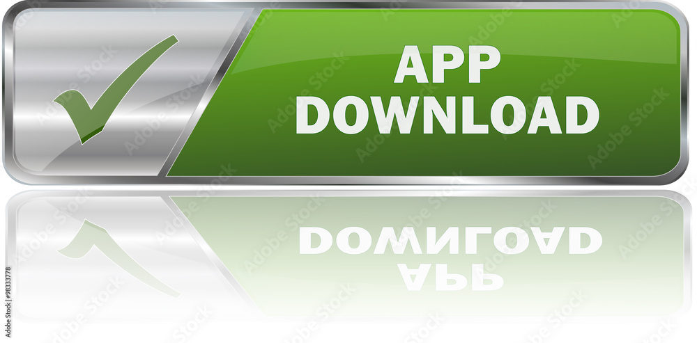 App Download Realistic Modern Glossy 3d Vector Eps Banner In Green