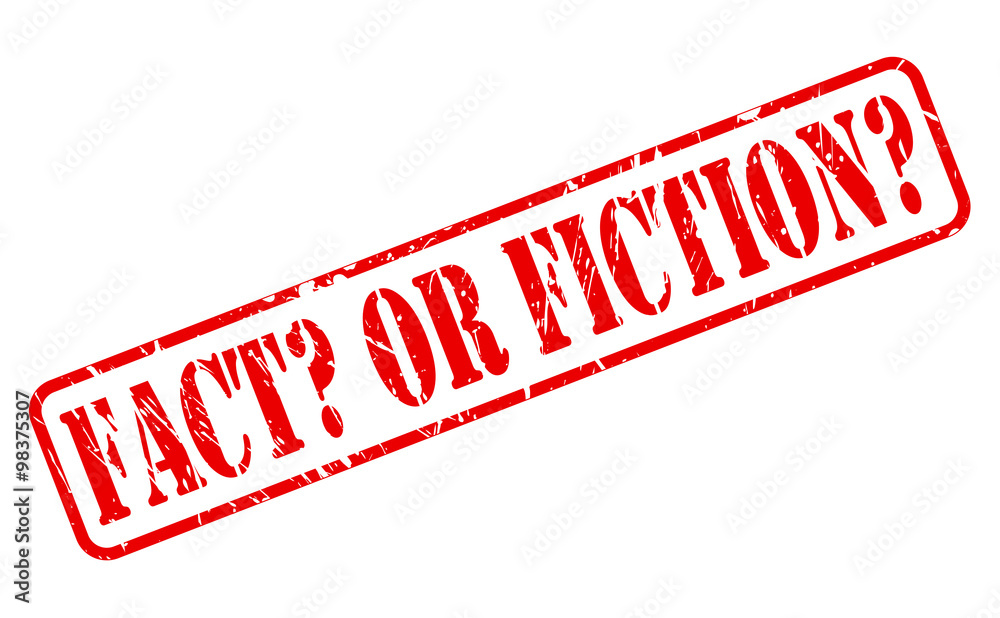 FACT OR FICTION red stamp text Stock Vector | Adobe Stock