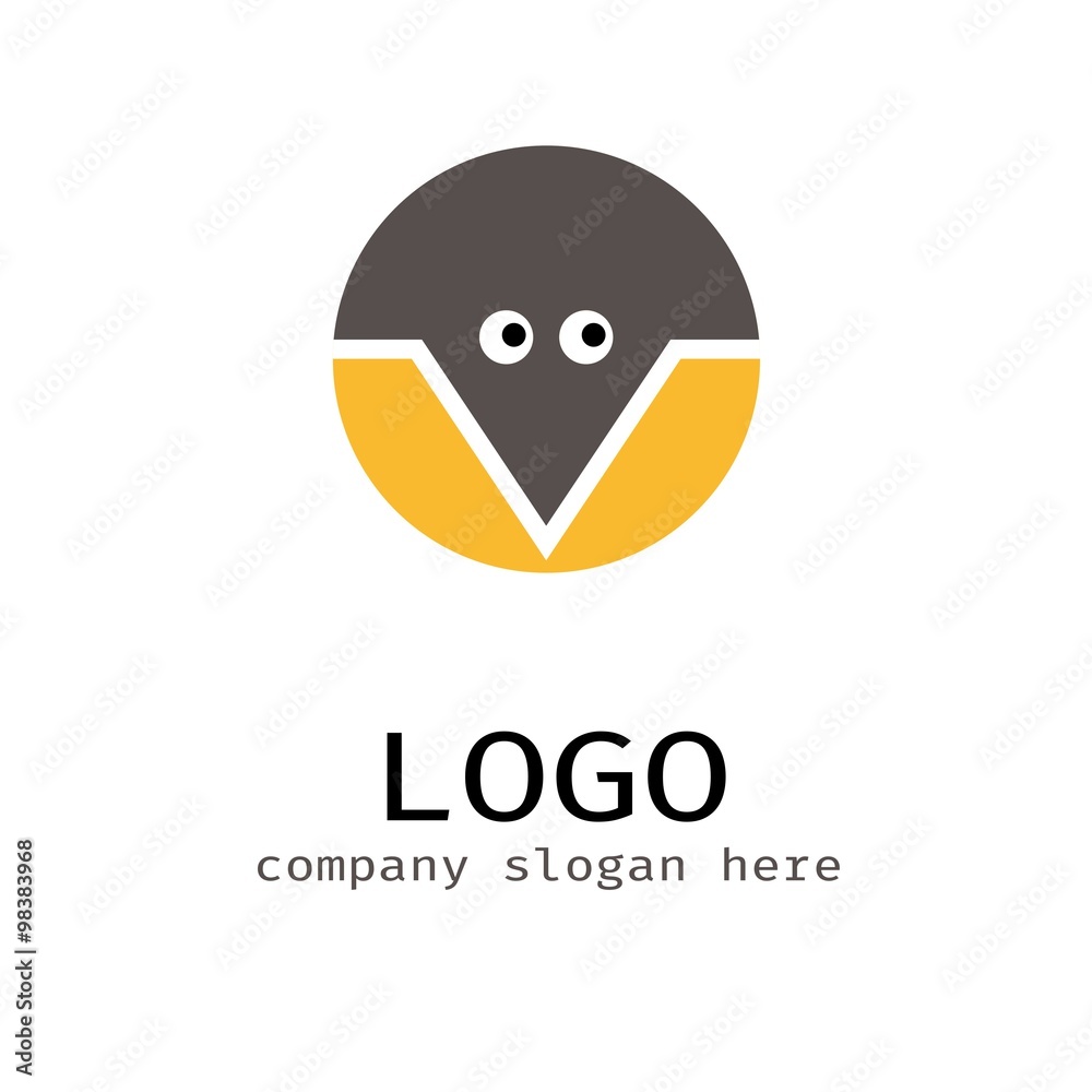Vector logo Mouse and cheese. Modern vector illustration for web and ...