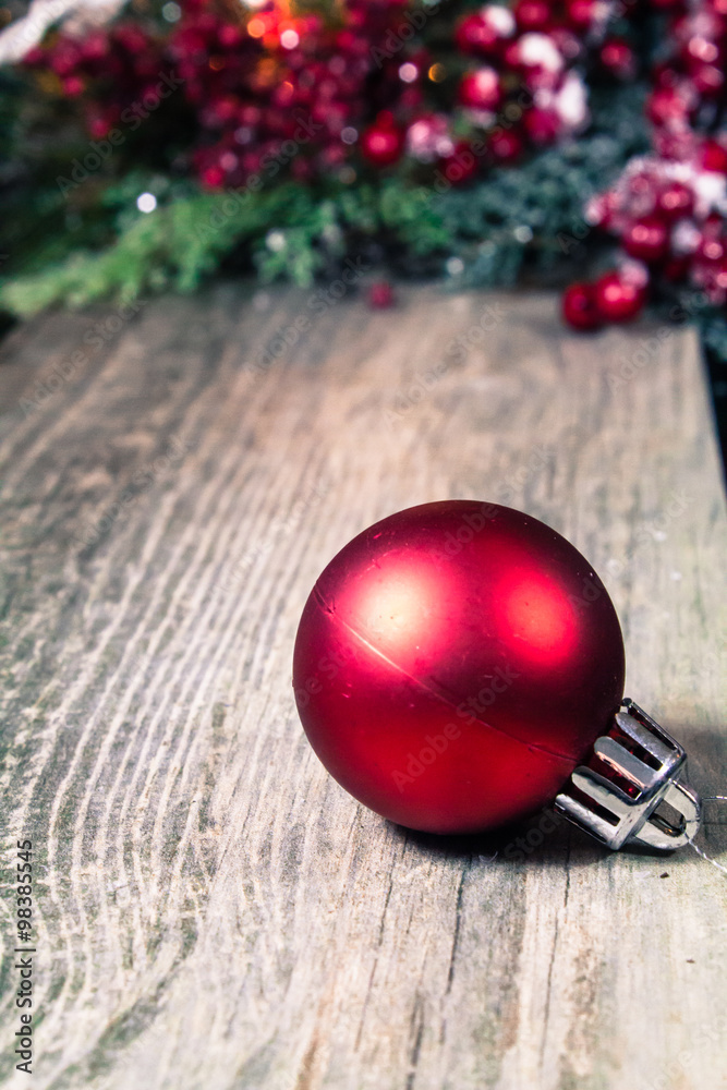 Red Christmas Ornament Background Stock Photo | Adobe Stock