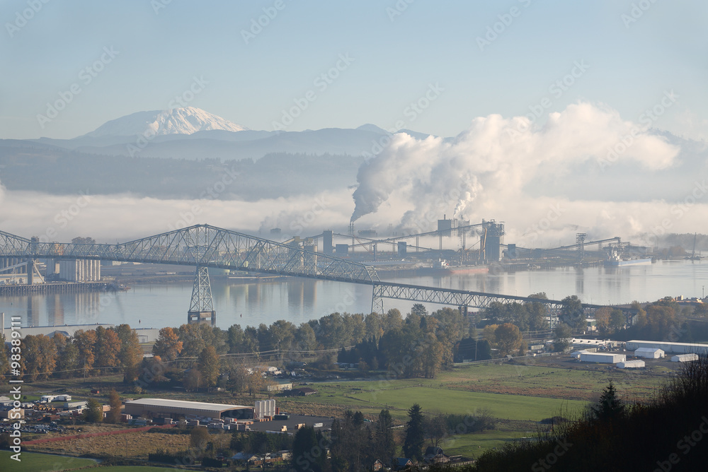 Longview, Washington State, Mount St. Helens. The Lewis and Clark ...