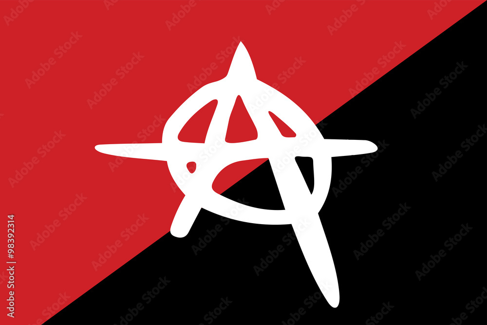 Vector of Anarchy flag. Stock Vector | Adobe Stock