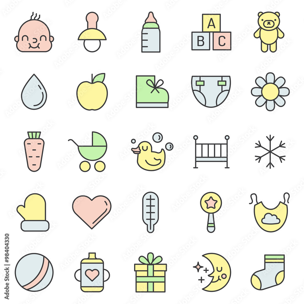 Cute Baby Icons