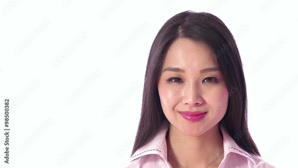 Real Asian people portrait with emotions and feelings. Closeup of face ...