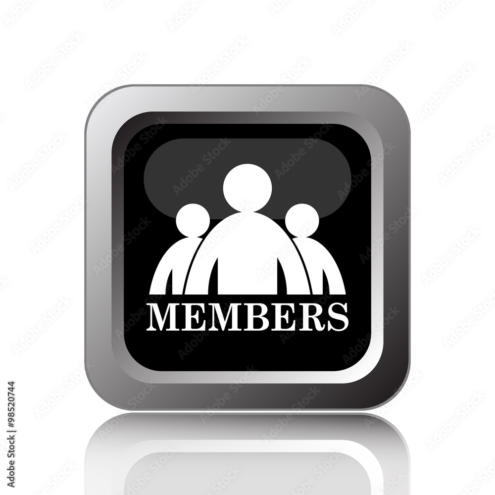 Members icon Stock Illustration | Adobe Stock