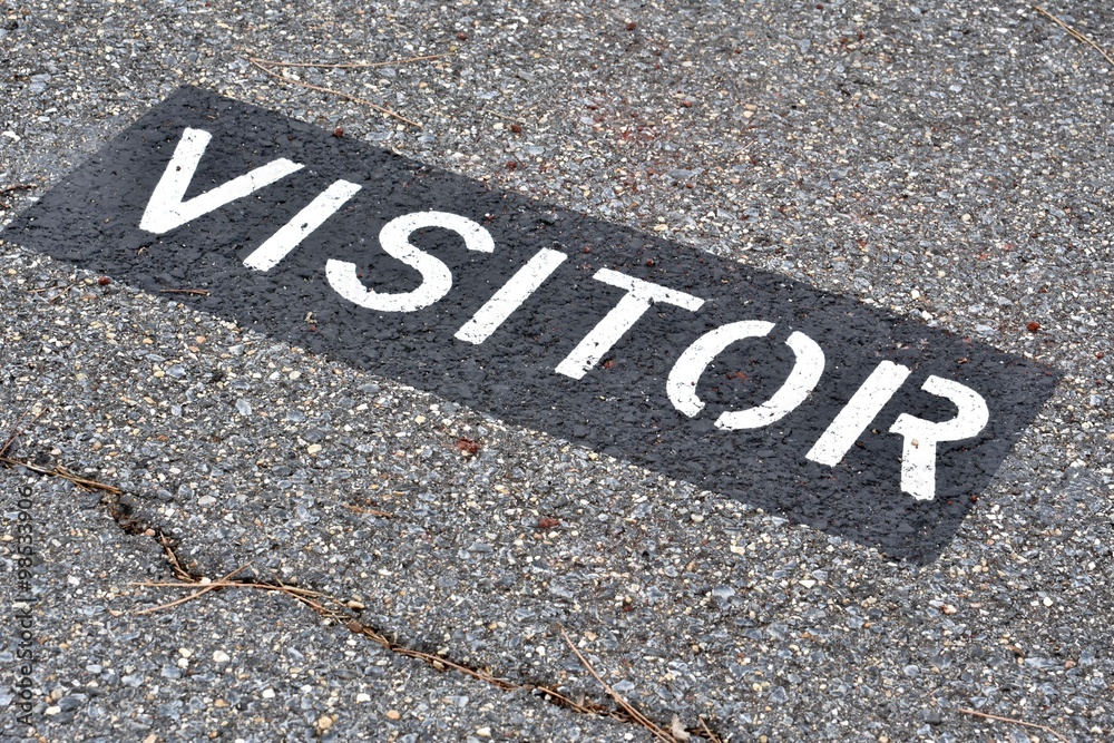 Visitor parking Stock Photo | Adobe Stock