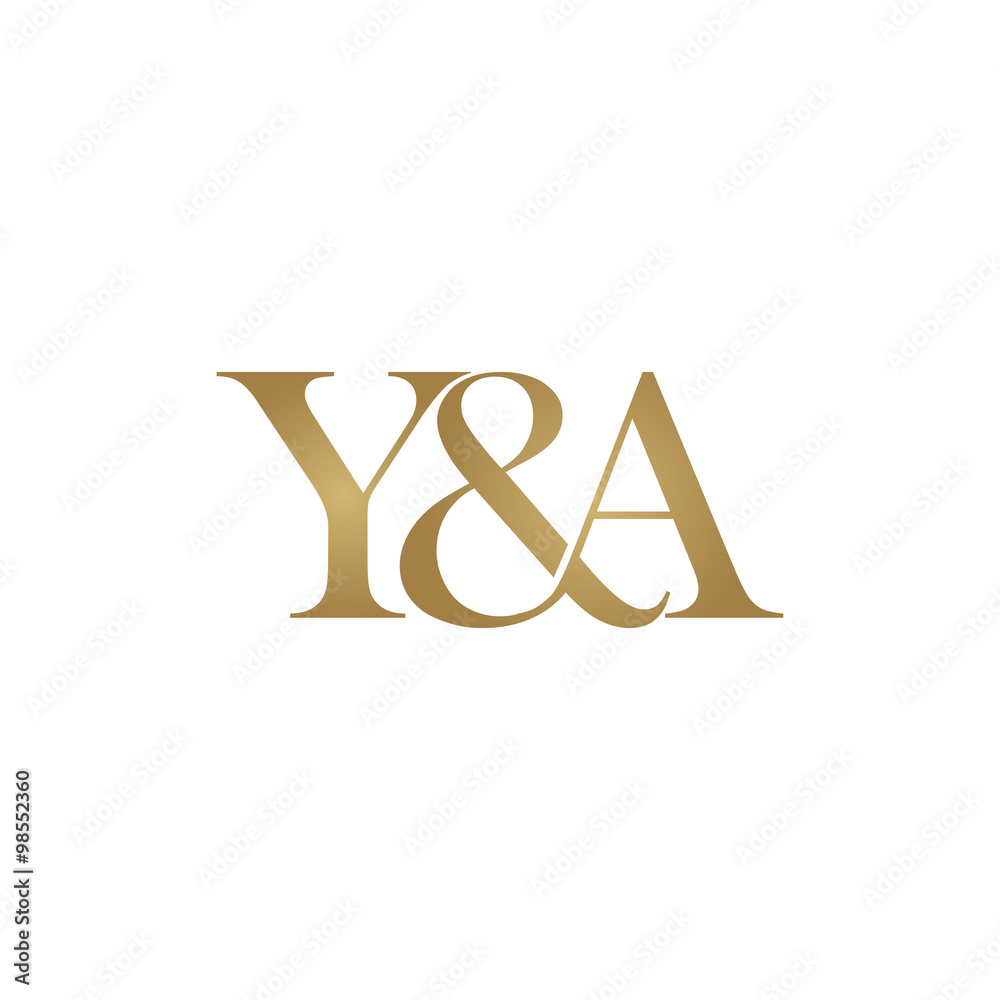 Y&A Initial logo. Ampersand monogram logo Stock Vector | Adobe Stock
