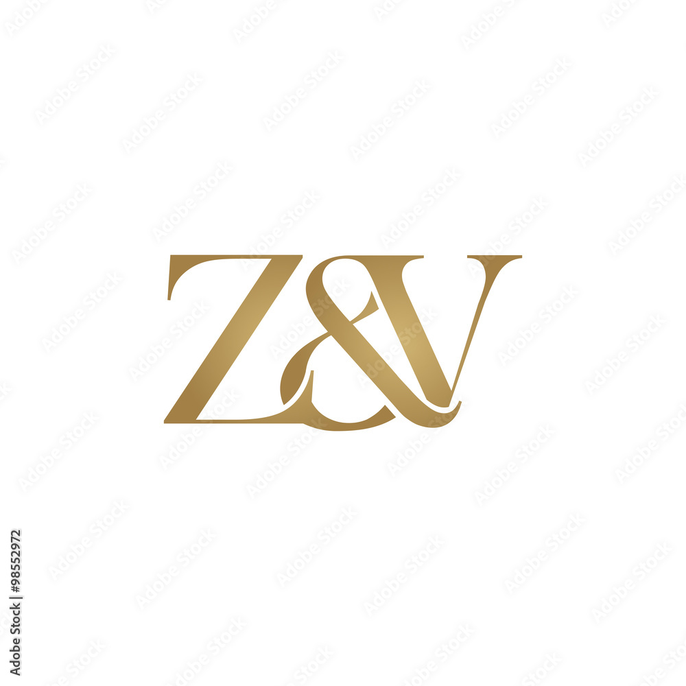 Z&V Initial logo. Ampersand monogram logo Stock Vector | Adobe Stock