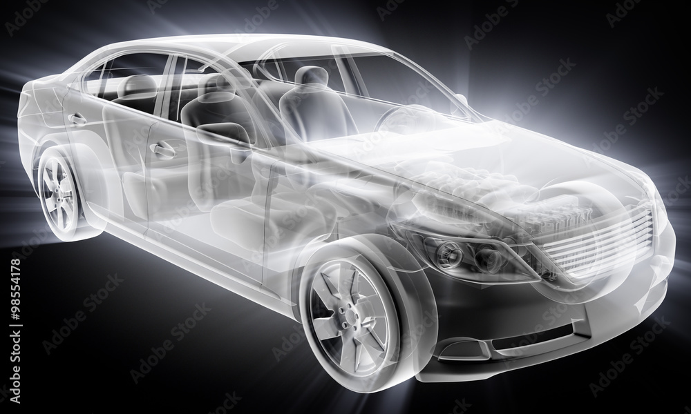transparent car concept Stock Photo | Adobe Stock