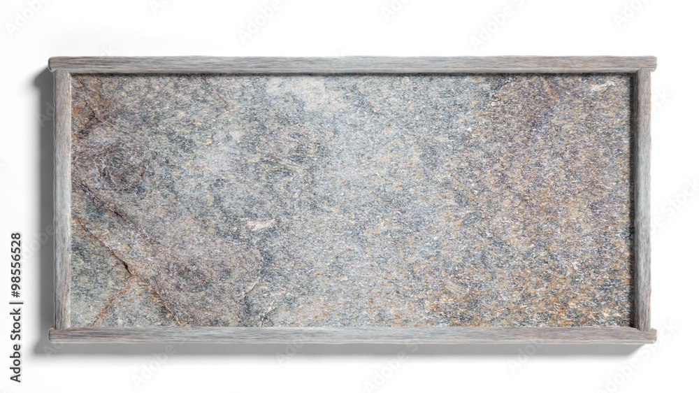 Blank stone sign post,isolated on white background. Stock Photo | Adobe ...