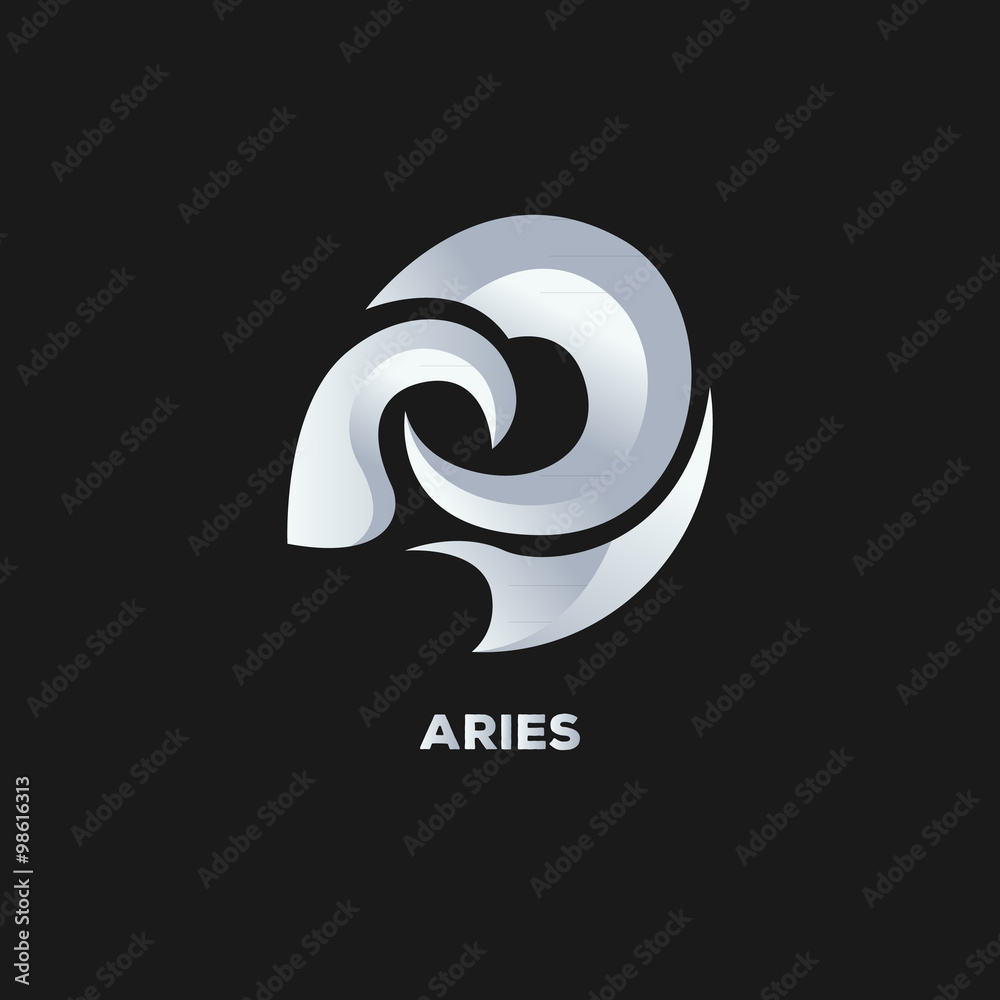 aries logo vector Stock Vector | Adobe Stock