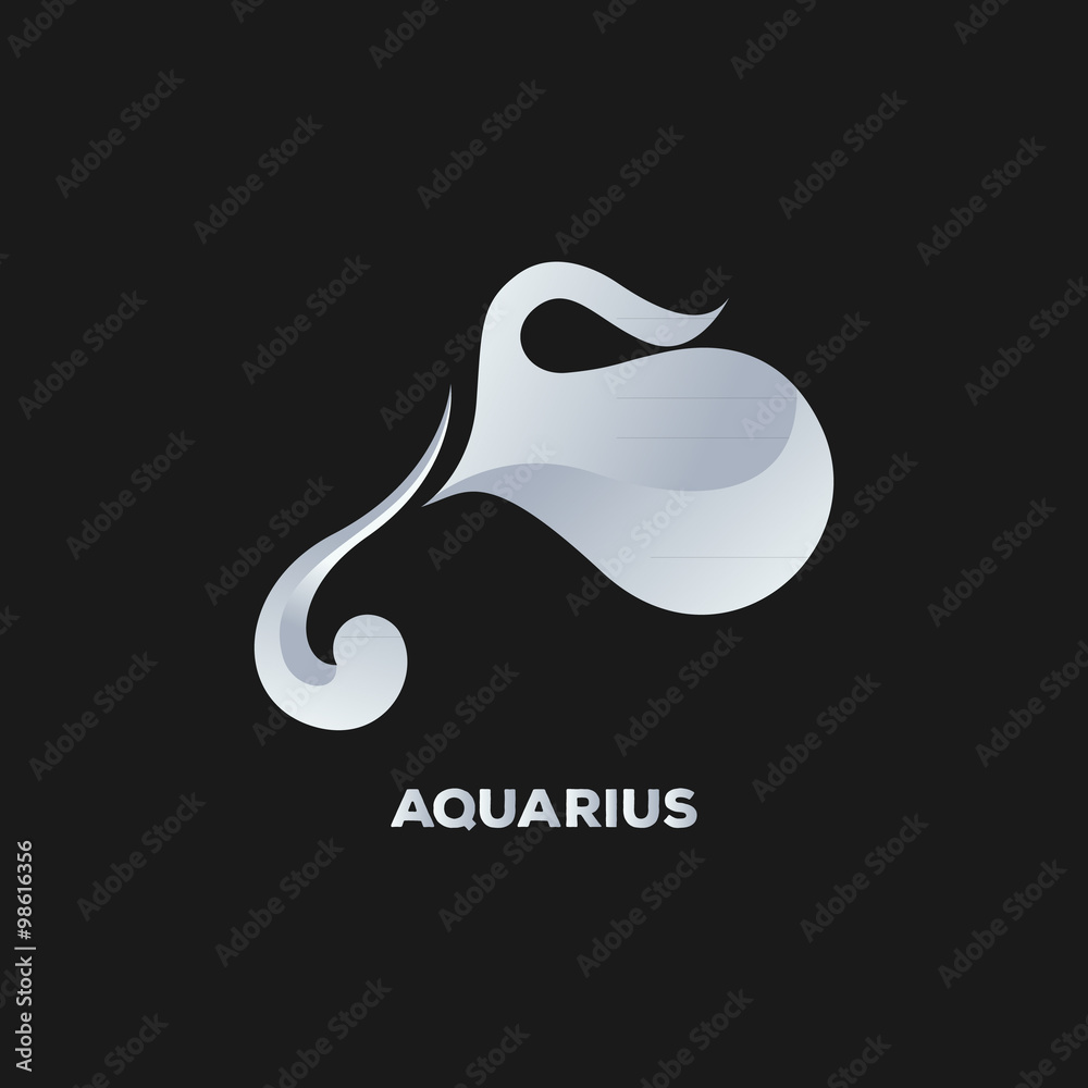 aquarius logo vector Stock Vector | Adobe Stock