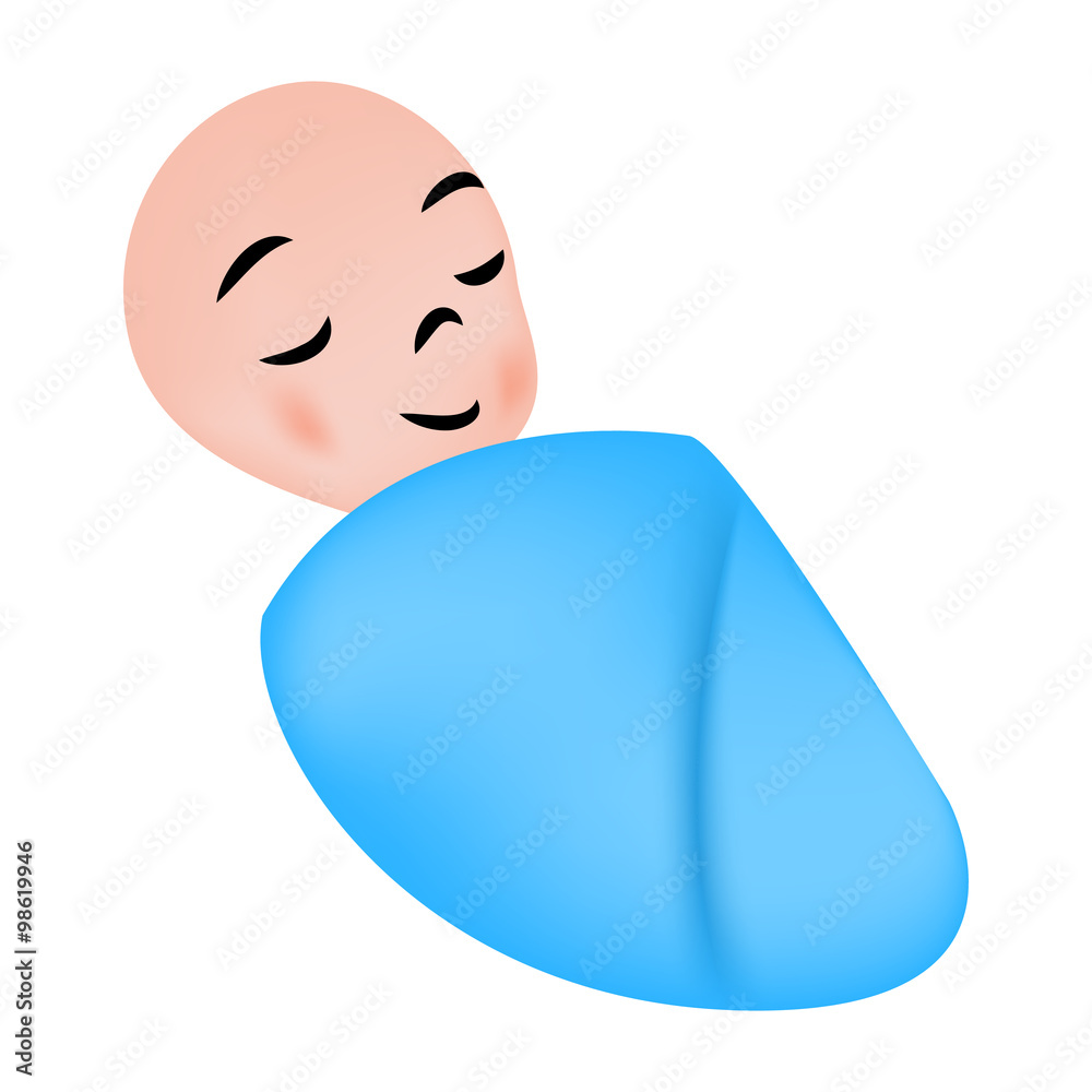 Newborn baby vector illustration design isolated on white background ...