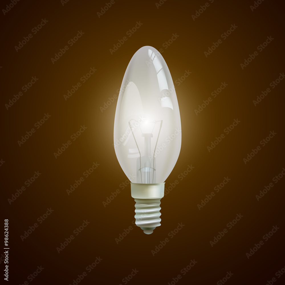 Lit Light Bulb Drawing