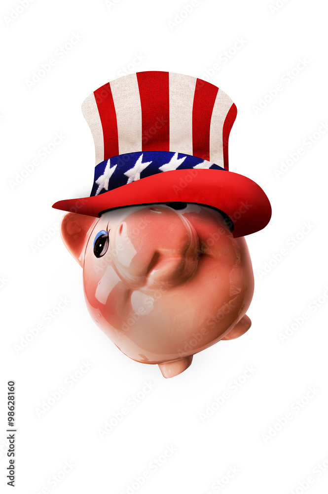 Uncle Sam Piggy Bank. Stock Photo | Adobe Stock