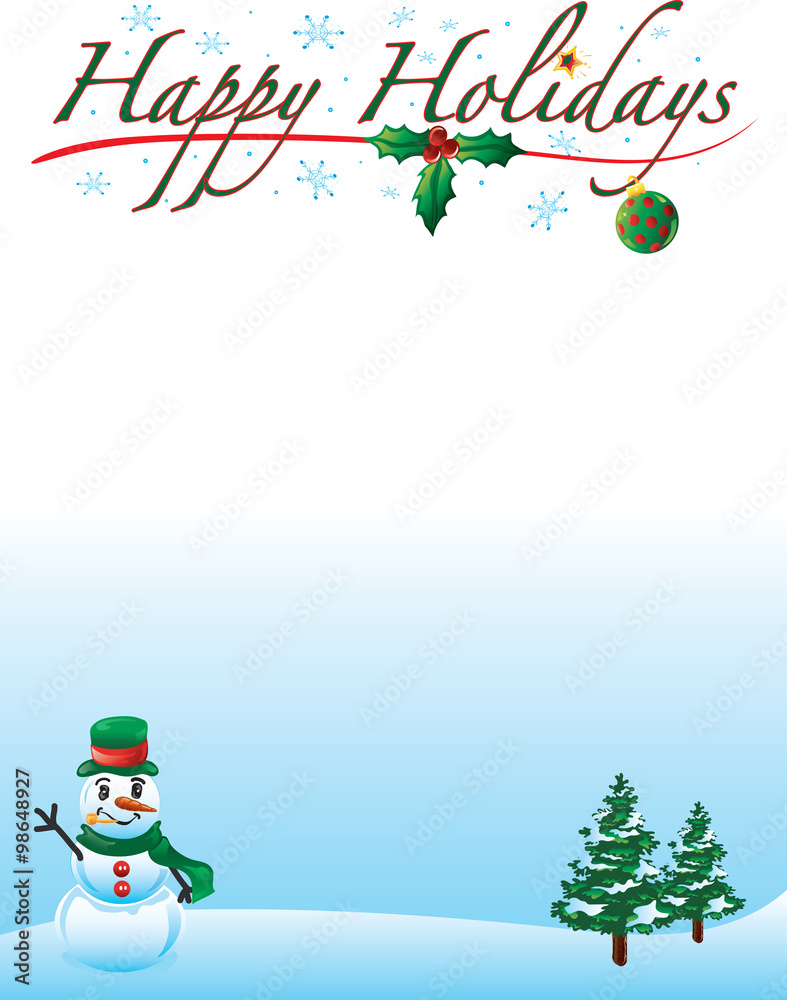 Happy Holiday Borders