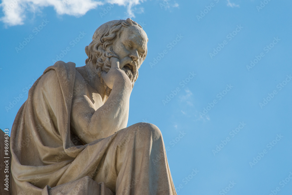 Statue of Socrates in Athens, Greece Stock Photo | Adobe Stock