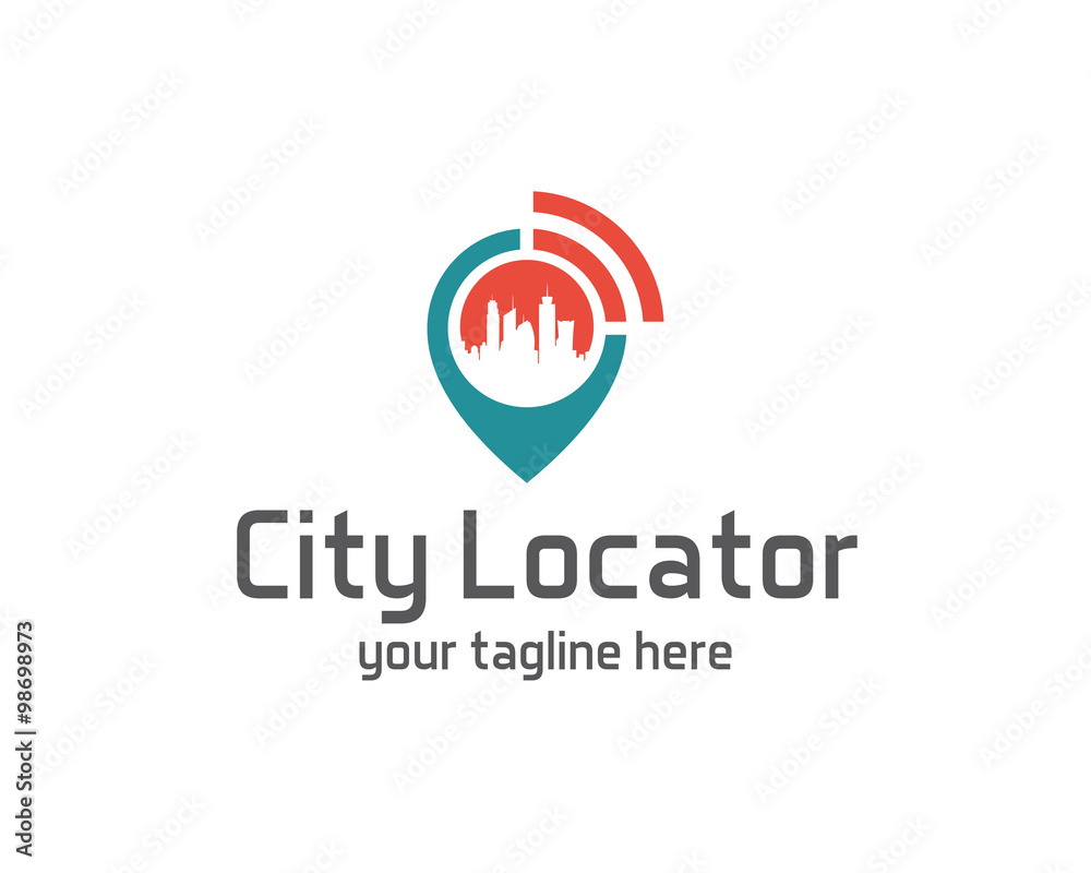 City locator design vector template. Pin maps symbol vector . Gps icon ...