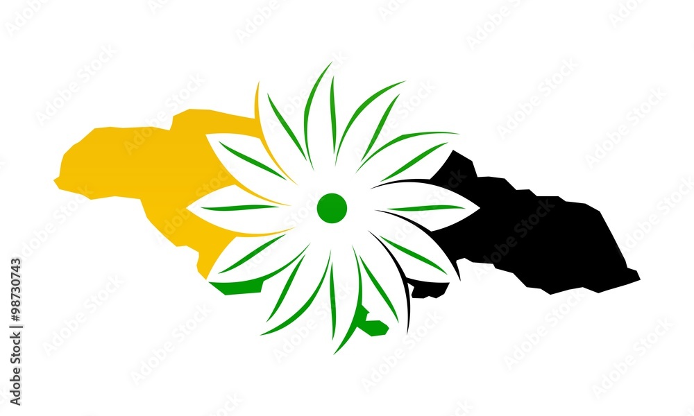 Jamaica Flower vector de Stock | Adobe Stock