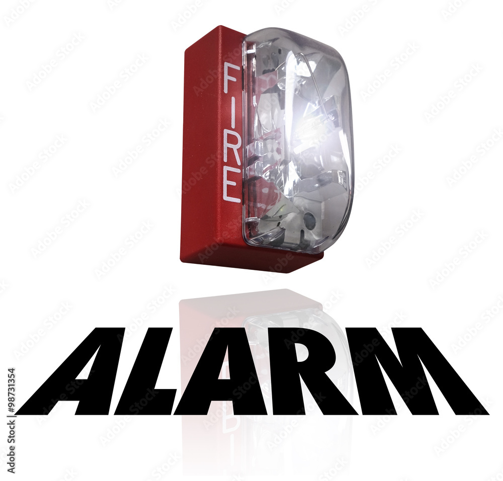 Fire Alarm Word Emergency Crisis Evacuation Stock Illustration | Adobe ...