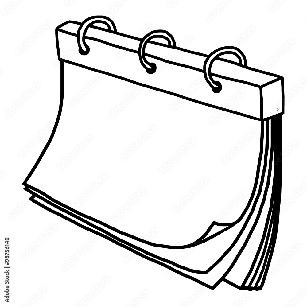 flip paper / cartoon vector and illustration, black and white, hand ...