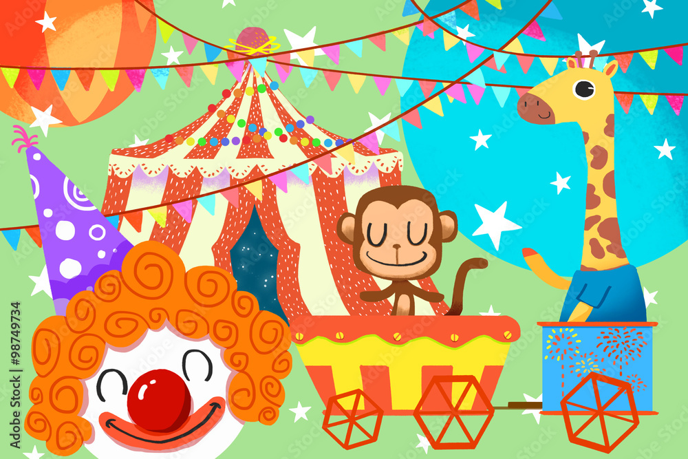 Circus Cartoon Wallpaper