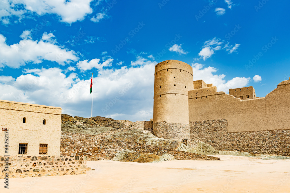 Bahla Fort in the Djebel Akhdar highlands, Oman. It has led to its ...
