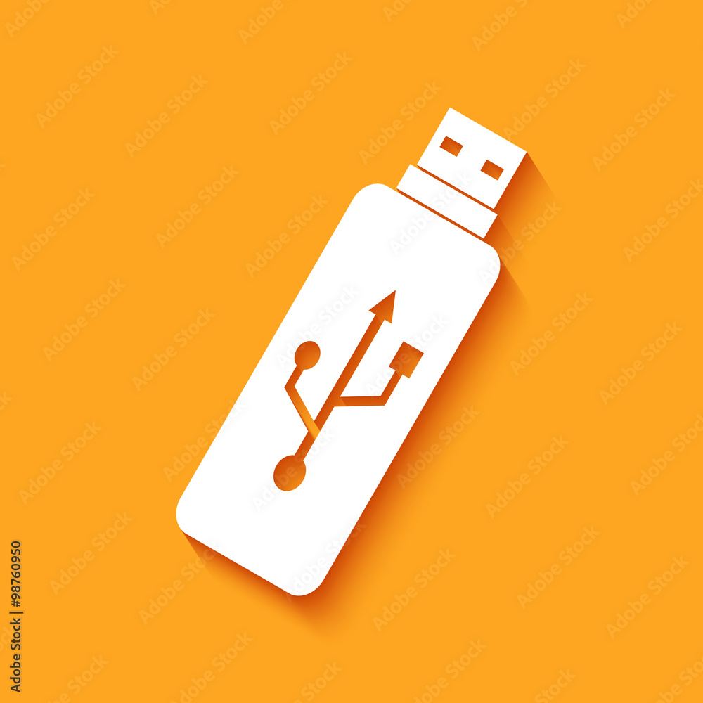 Logo clé usb. Stock Vector | Adobe Stock