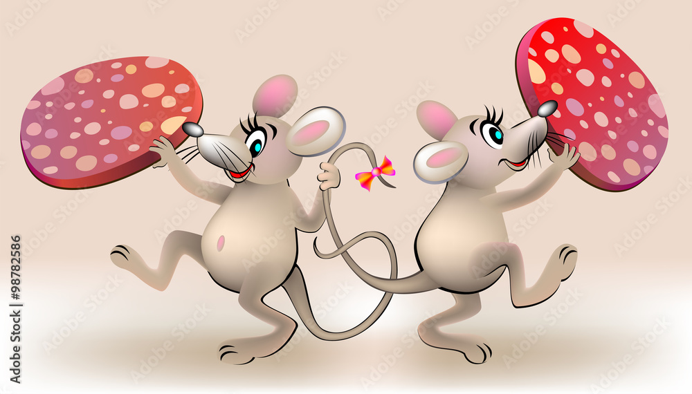 Two Mice Clipart
