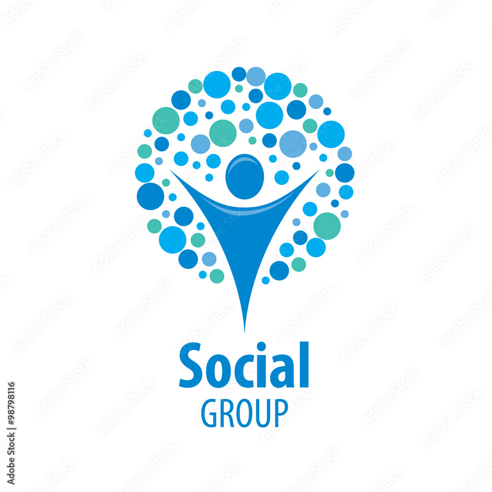 Social Group logo Stock Vector | Adobe Stock