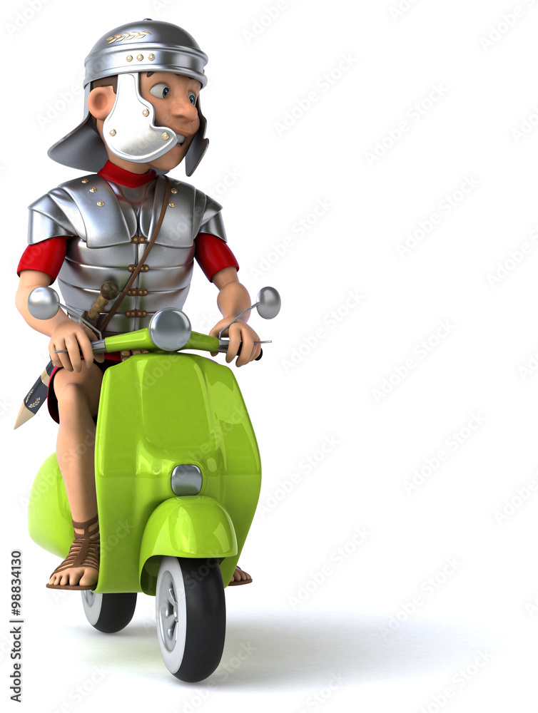 Fun roman soldier Stock-Illustration | Adobe Stock