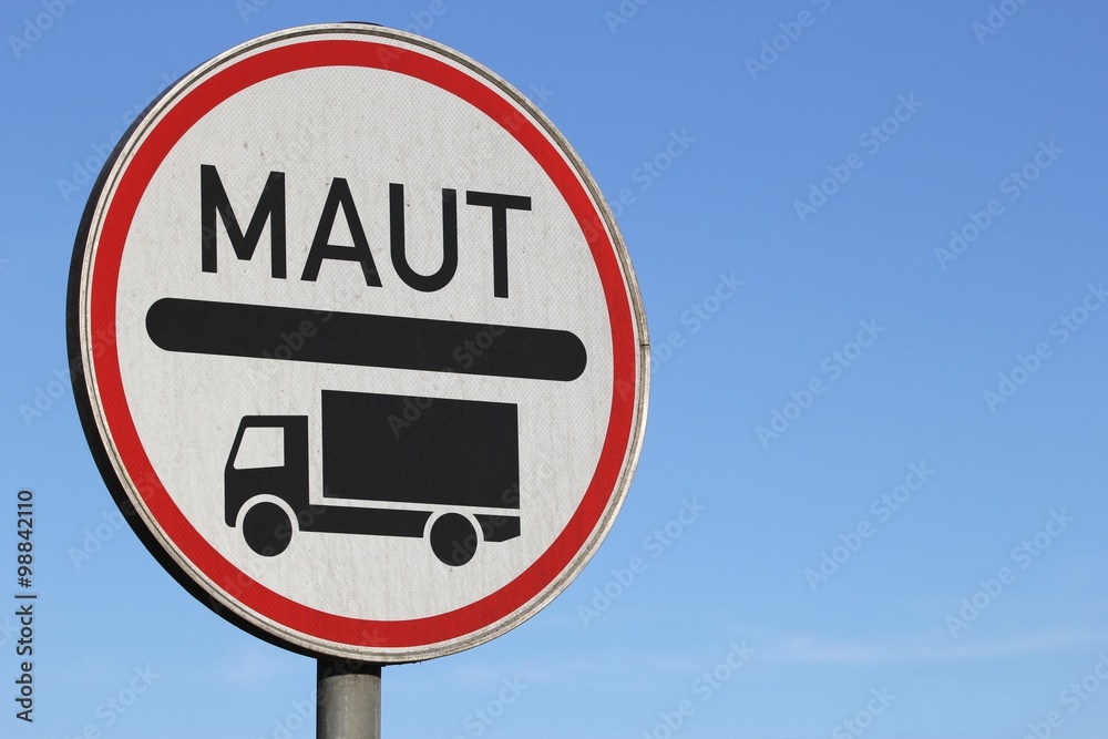 Deutsches Verkehrszeichen: Mautpflicht nach dem ...